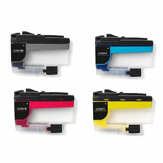 סט 4 ראשי דיו תואמים brother lc424 בראדר | BROTHER | ראשי דיו תואמים ...